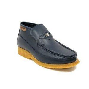 British Walkers | Shoes | British Walkers Bwb Mens Navy Leather Slip On ...